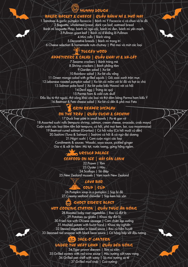 A frightful Halloween Night with International Buffet – “Scary Night ...