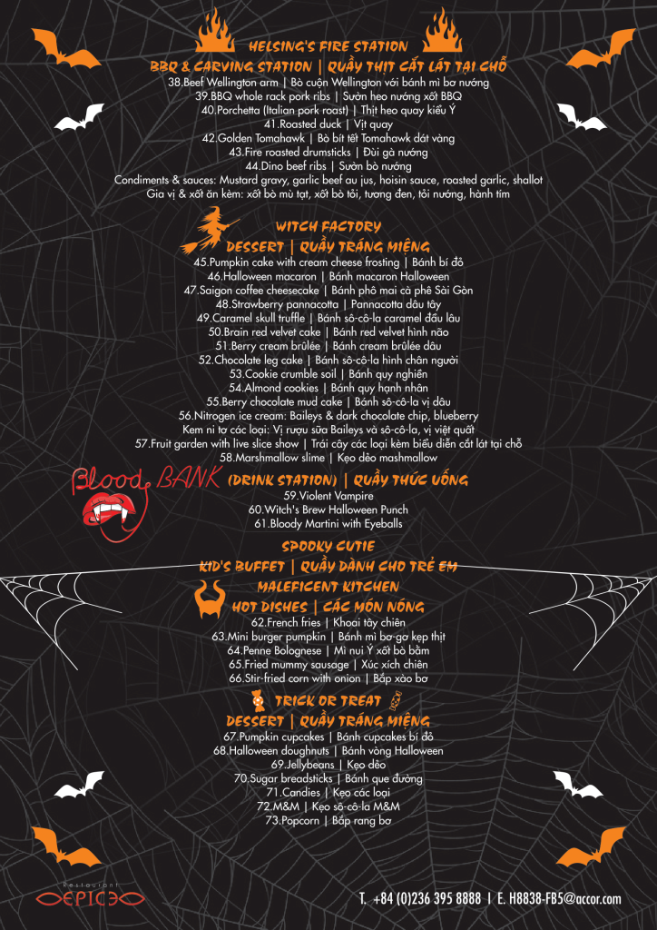 A frightful Halloween Night with International Buffet – “Scary Night ...