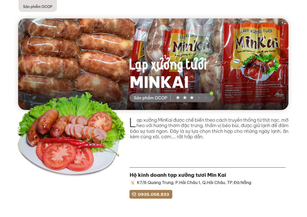 Lạp xưởng tươi MinKai – Sản Phẩm OCOP Đà Nẵng - Cổng thông tin du lịch ...