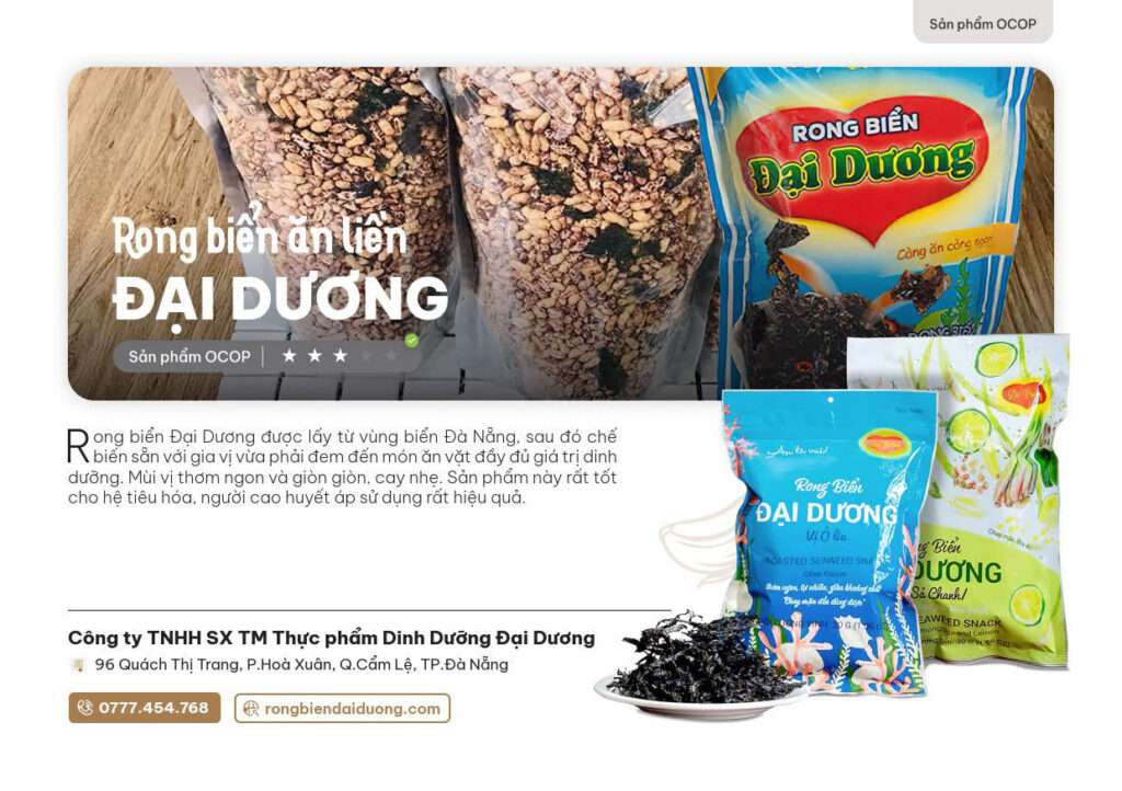 Rong biển Đại Dương ăn liền – Sản Phẩm OCOP Đà Nẵng - Cổng thông tin du ...