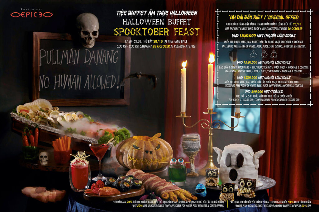 Halloween Buffet “Spooktober Feast” at Pullman Danang Beach Resort ...