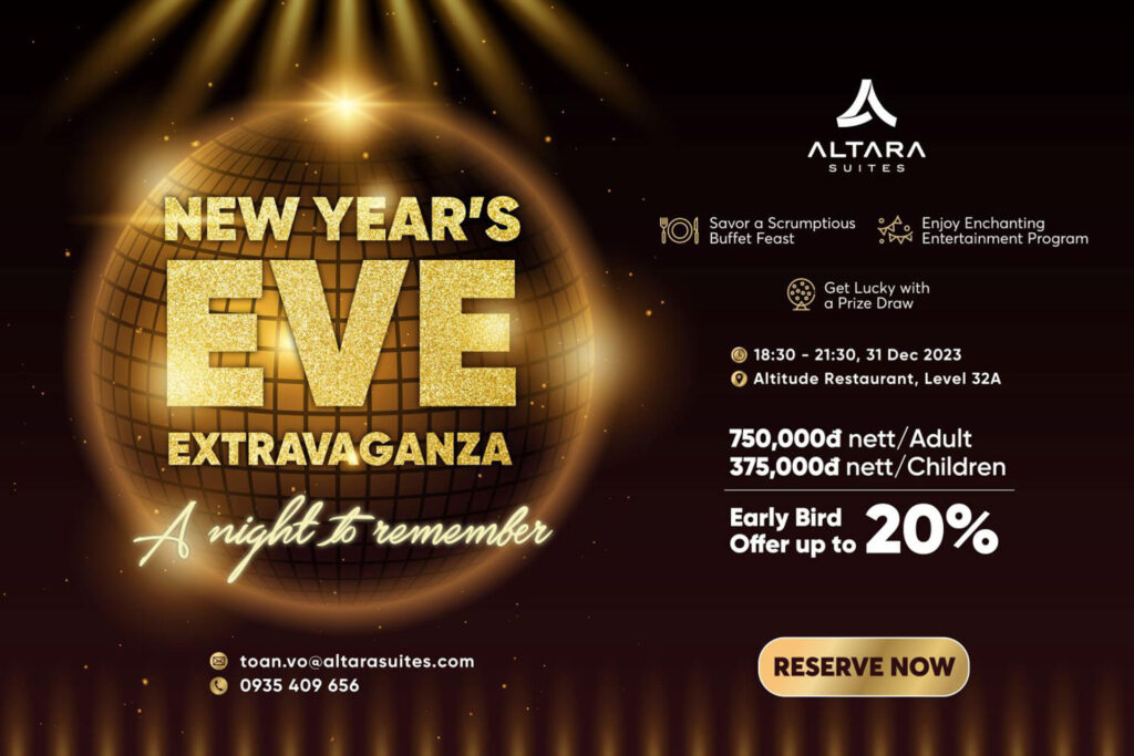 Bước vào thế giới diệu kỳ với tiệc buffet chào đón năm mới tại Altara ...