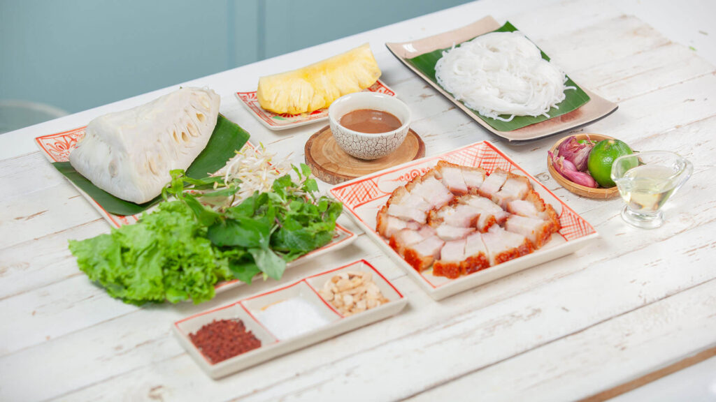 Bún mắm thịt heo, or Vietnamese fermented fish noodle soup with pork ...