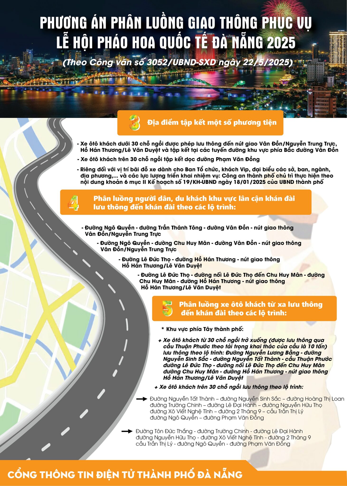 Infographic: Phương án phân luồng giao thông phục vụ Lễ hội pháo hoa ...